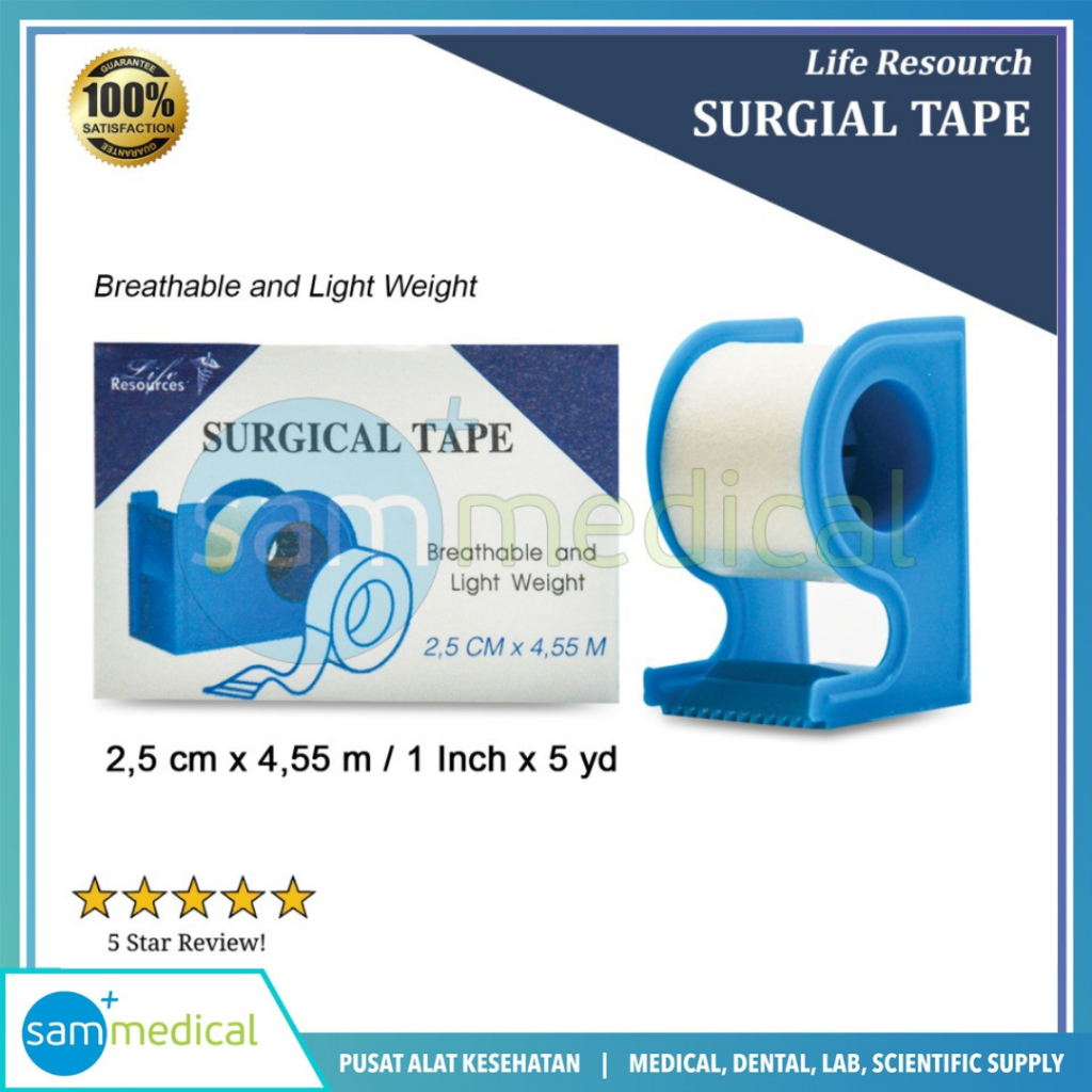 Jual Liferesources Surgical Tape / Micropore/ plester luka/plester roll ...