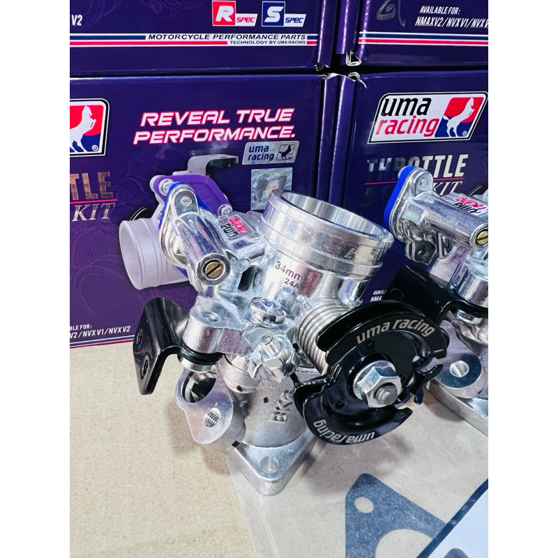 Jual Throttle Body Kit Uma Racing TB Downdraft Uma nmax new, aerox old ...