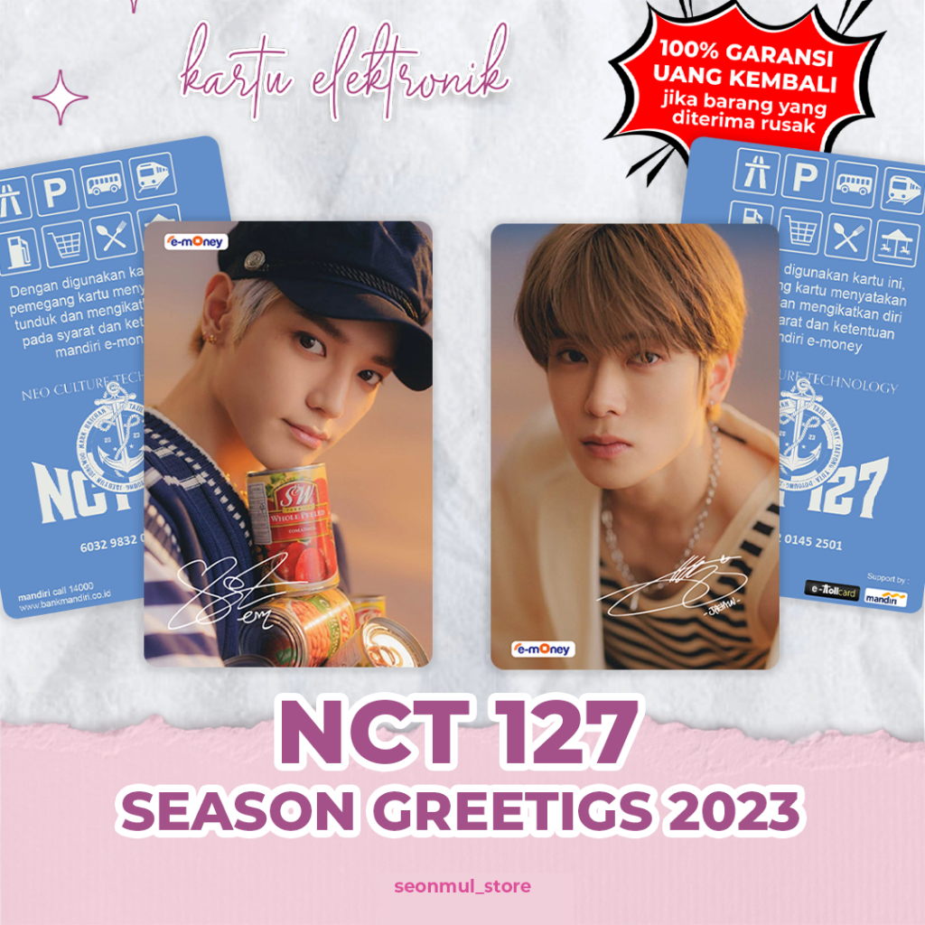 Jual EMONEY SEASON GREETING NCT 127 2023 BRIZZI FLAZZ TAPCASH / SG23 ...