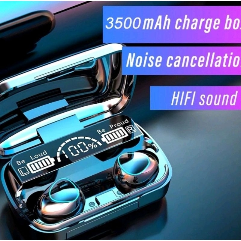 Jual Headset Bluetooth TWS M10 Earphone in-ear 9D HiFi Stereo Sound ...