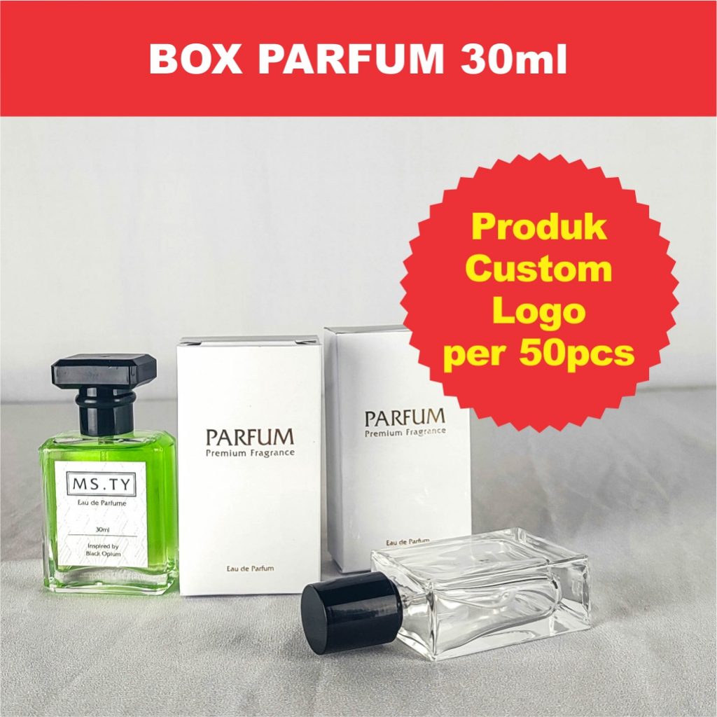 Jual Custom Logo Box parfum 30ml minim 50pcs | Shopee Indonesia