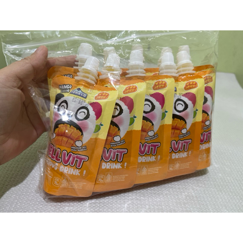 Jual Donald Manggo Jellyvit Perpak 70ml x 10 Pcs | Shopee Indonesia