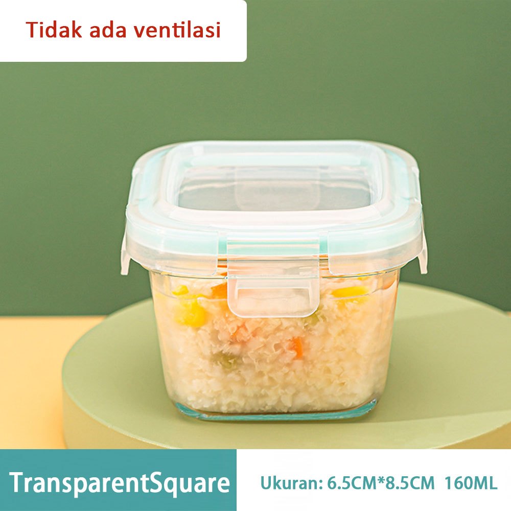 Jual Edden Wadah mpasi kaca Food container mpasi kaca Tempat kotak ...