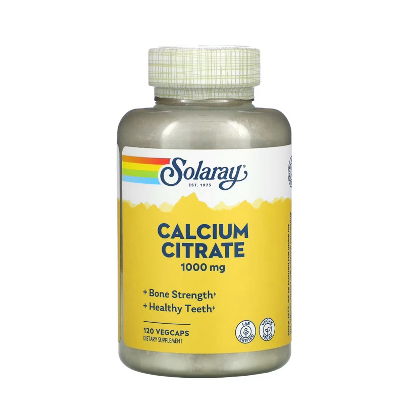 Jual Solaray Calcium Citrate 1000 mg 120 Vegetarian Capsules | Shopee ...