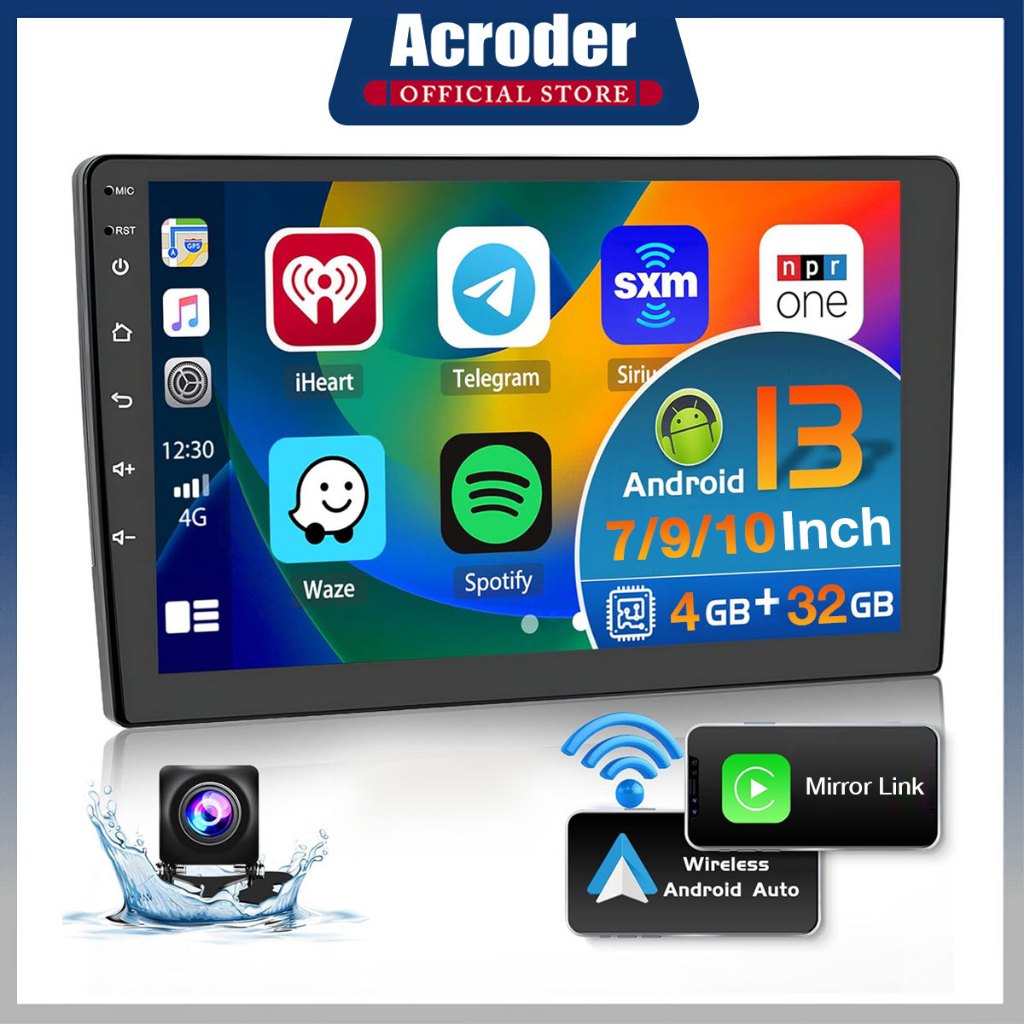 Jual Acroder Head Unit Android 7/9/10 Inch 8G+128G WiFi GPS Bluetooth Cooling system Layar ...
