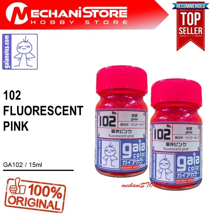 Jual GAIA Color 102 Fluorescent Pink - GaiaNotes Cat Military Model Kit ...