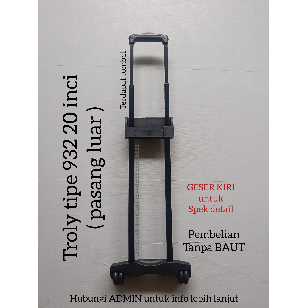 Jual TROLY KOPER, TROLY KOPER KAIN, TROLI LUAR KOPER UK 20in | Shopee ...
