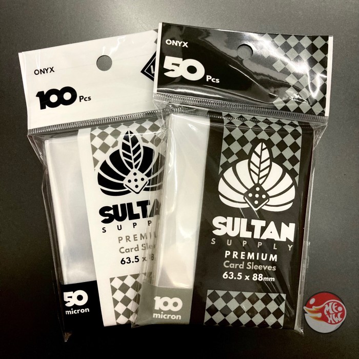 Jual Sultan Supply Premium 63.5x88 mm Onyx Card Sleeve MTG Pokemon ...