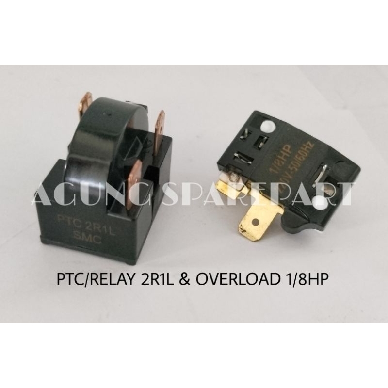 Jual PTC/ RELAY KULKAS & OVERLOAD 1/8 HP | HARGA 1 PAKET | Shopee Indonesia