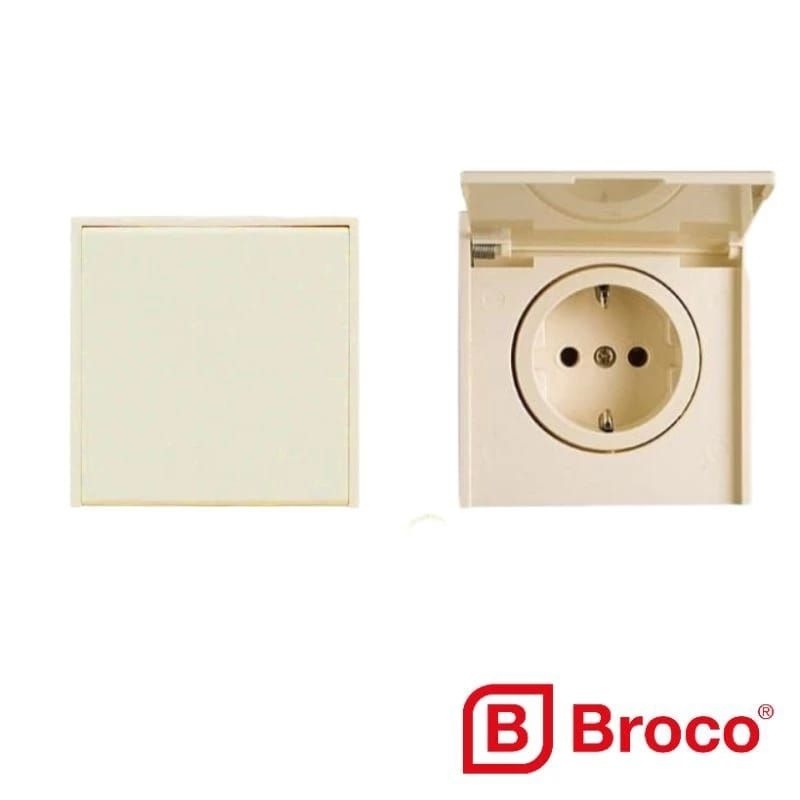 Jual STOP KONTAK IB BROCO NEW GEE PLUS PENUTUP ORIGINAL BROCO | Shopee ...