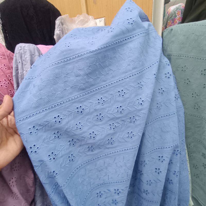 Jual KAIN FULL BORDIR IMPORT / KAIN BORDIR BOLONG PREMIUM SHOLF ( HARGA ...