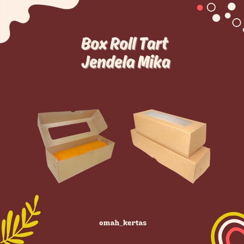 Jual Box Roll Cake Window/ Box Roti Gulung Jendela Mika/ Full Laminasi ...