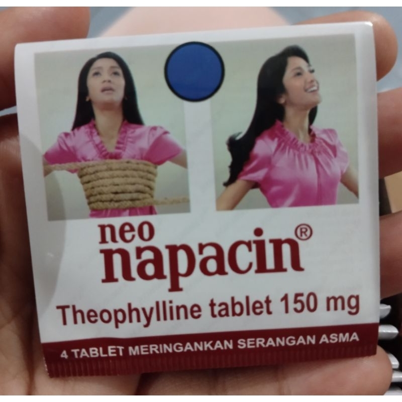 Jual neo napacin 1strip isi 4 tablet obat asma/sesak napas | Shopee ...