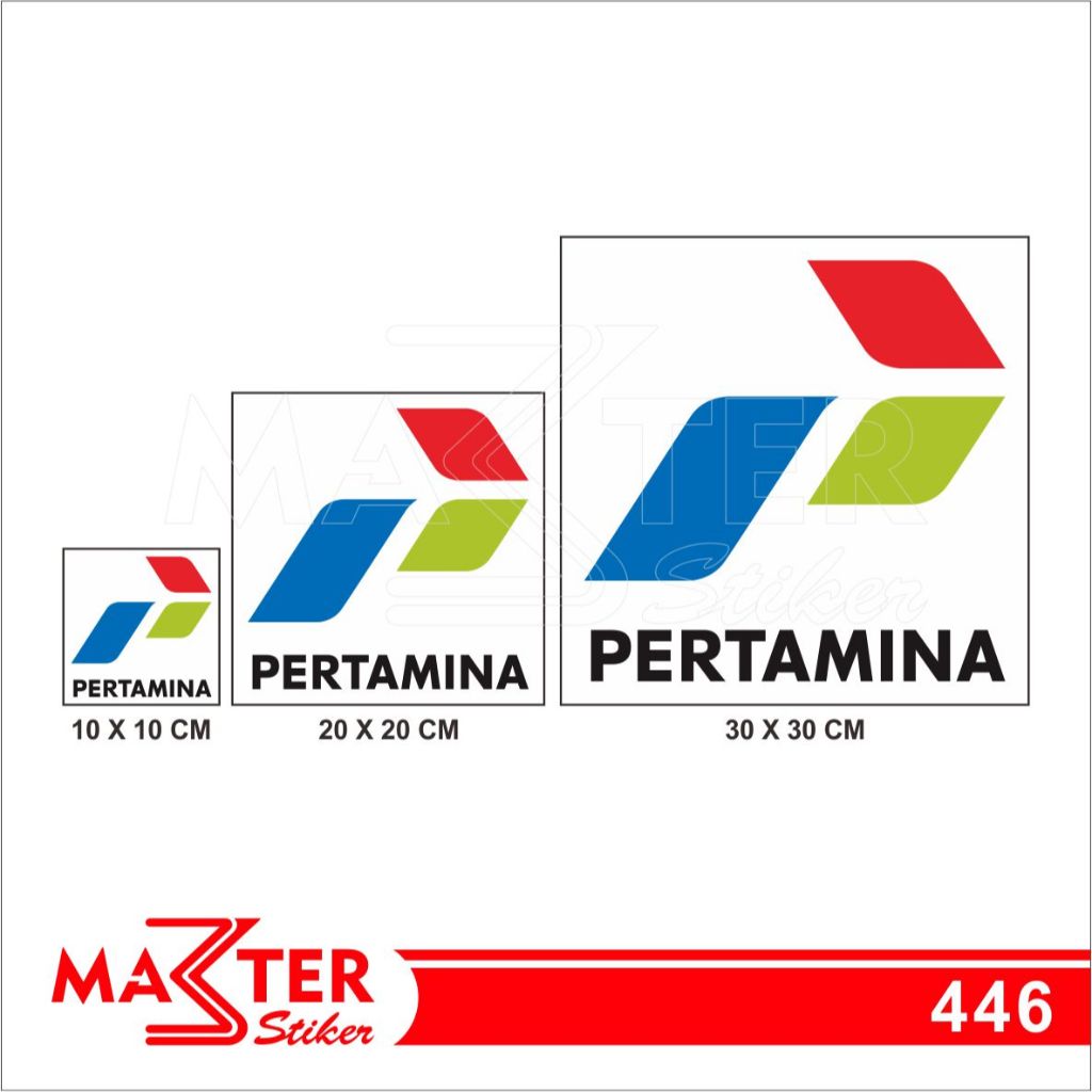 Jual 446 - Stiker Logo Pertamina, Sticker Vinyl, Premium, Tahan Air ...