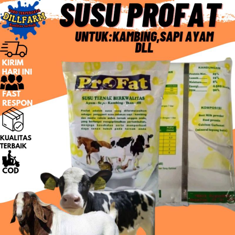 Jual Profat 1 kg susu pengganti anak kambing domba sapi pedet cempe ...