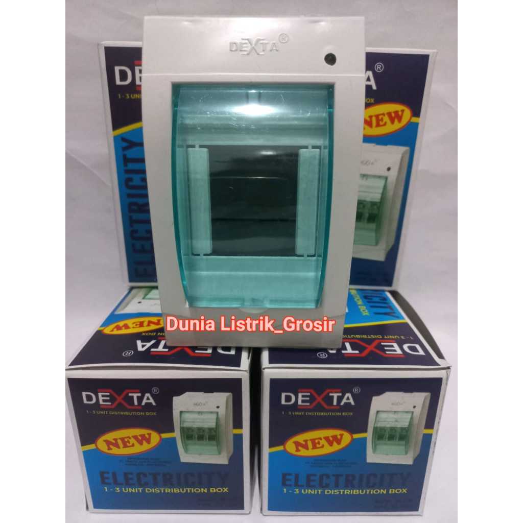 Jual Box MCB IB/OB 2-3 Grup + Lampu Indikator DEXTA DX-123N Kotak MCB ...
