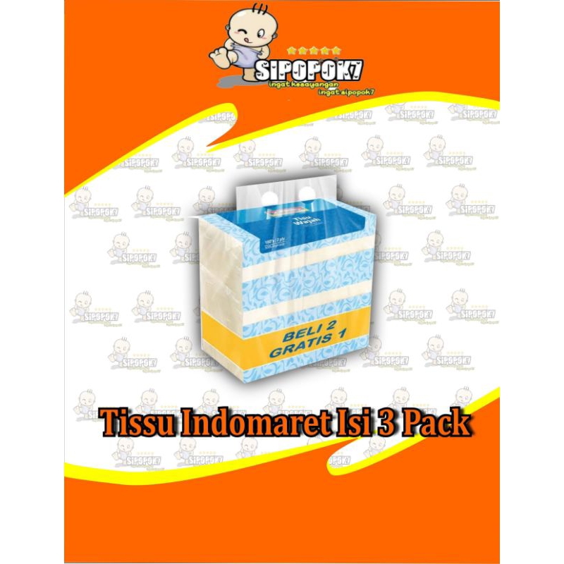 Jual Tissue 2ply 180Sheet Isi 3 Pack Indomaret | Shopee Indonesia
