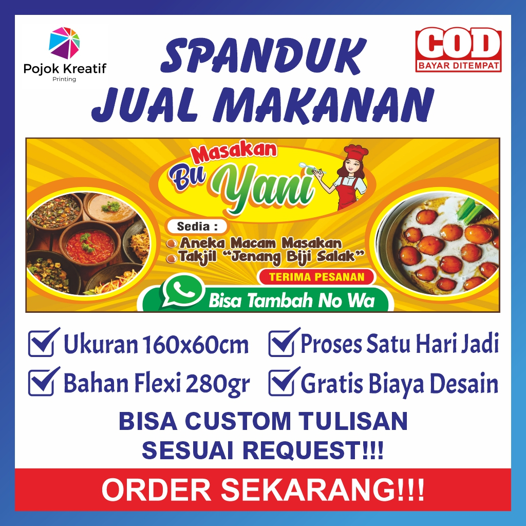 Jual Spanduk Sepanduk Banner Bener Baner Backdrop Warung Warkop Warteg ...