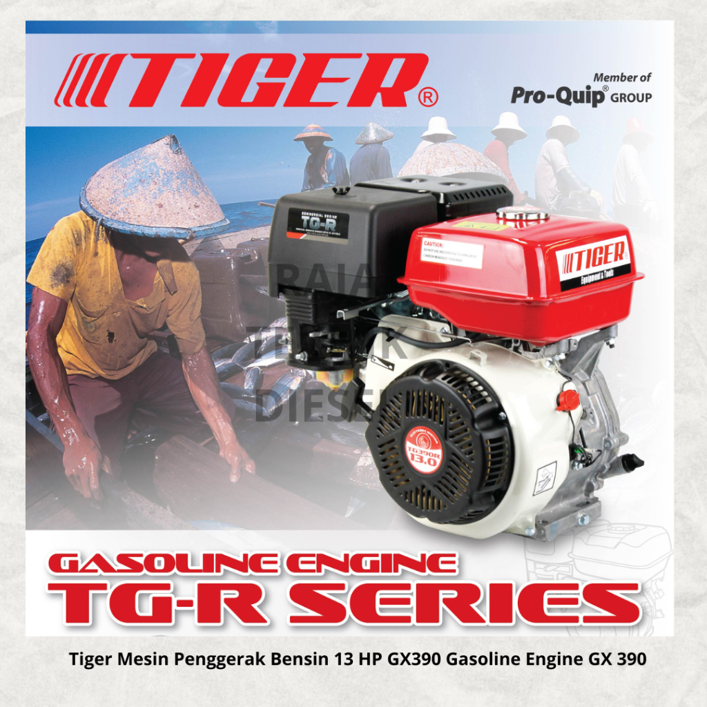 Jual Tiger Mesin Penggerak Bensin 13 HP GX390 Gasoline Engine TG GX 390 ...