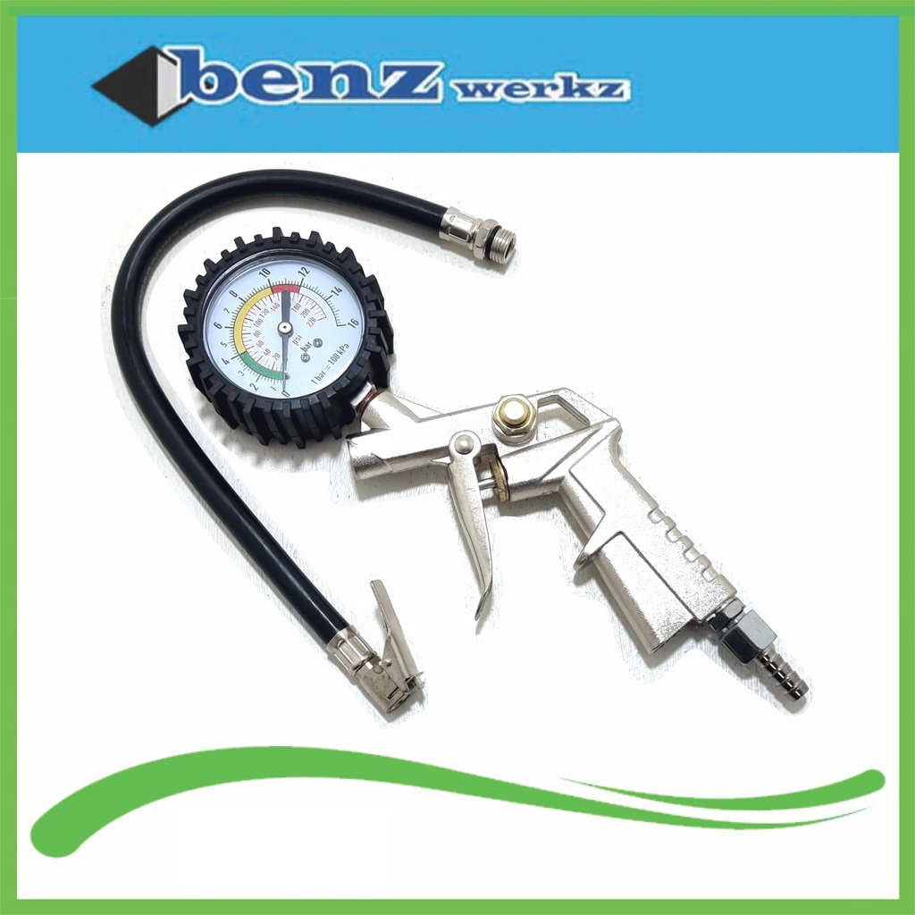Jual Benz Tire inflator Inflating Gun 3-In-1 TG3 Alat Isi Ukuran Angin ...
