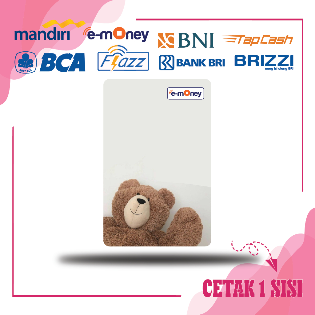 Jual KARTU EMONEY DESIGN BONEKA BERUANG TEDDY BEAR CUTE KUMPULAN DESIGN ...