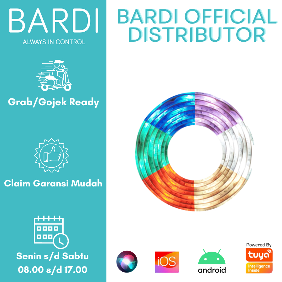 Jual BARDI Lampu LED Strip RGBWW WiFi 2M | Shopee Indonesia