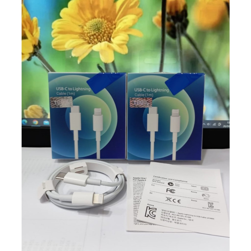 Jual Kabel Data LIGHT 12 USB-C To Lightning Cable Pack BIRU | Shopee ...