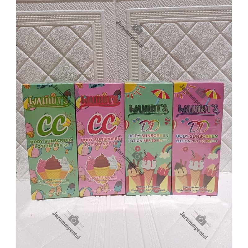 Jual CC WALNUT'S CC BODYSUNSCREEN LOTION SPF 50/ORIGINAL THAILAND ...