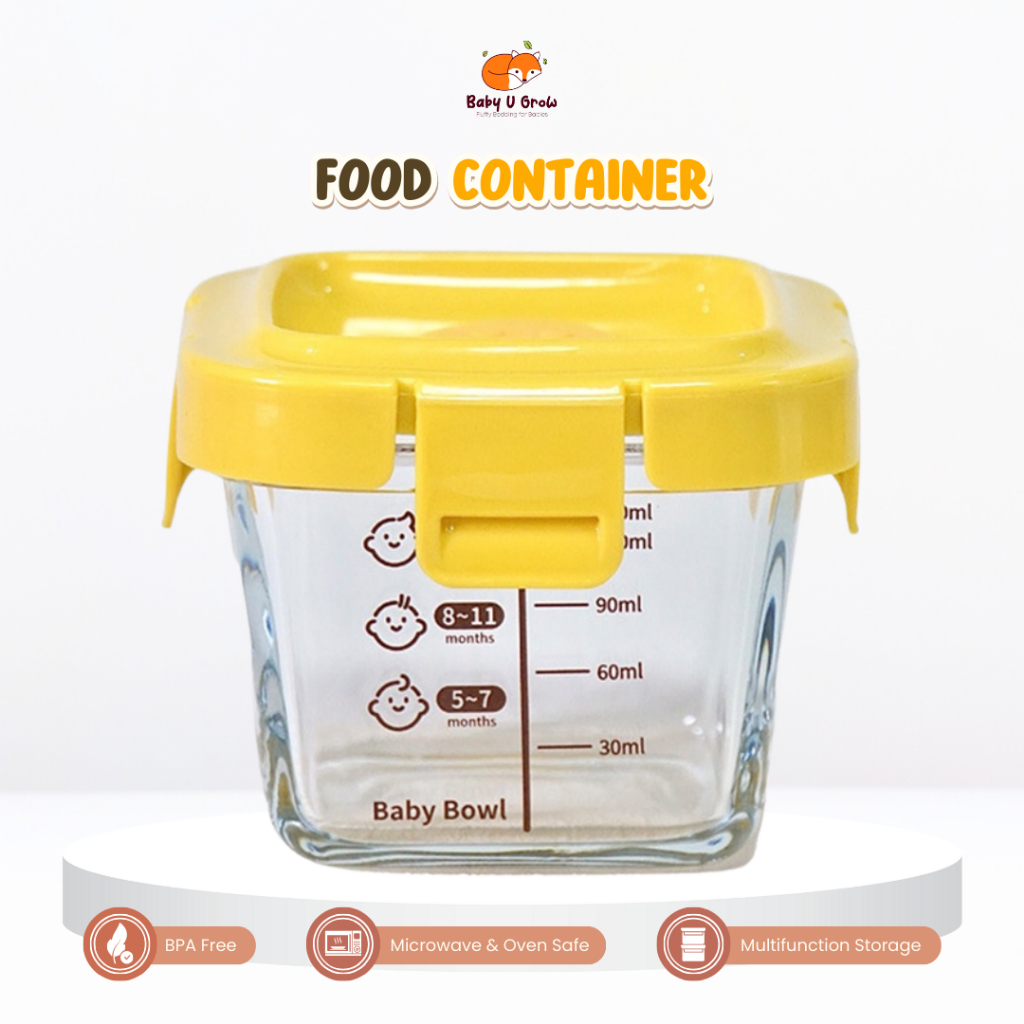 Jual BABY U GROW - Food Container Mpasi Kaca | Shopee Indonesia