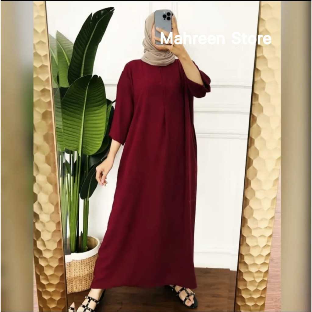 Jual DASTER CRINGKLE POLOS WANITA MODEL TANGAN 3/4 | Shopee Indonesia