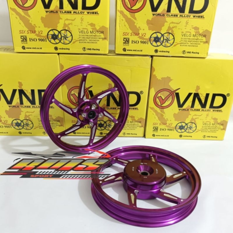 Jual VELG VND SIX STAR V2 BEAT SCOOPY VARIO110 GENIO SPACY VARIO 125 VARIO 150 VARIO 160 CBS MIO ...