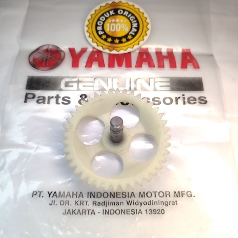 Jual gigi gear gir pompa oil Aerox warna putih original | Shopee Indonesia