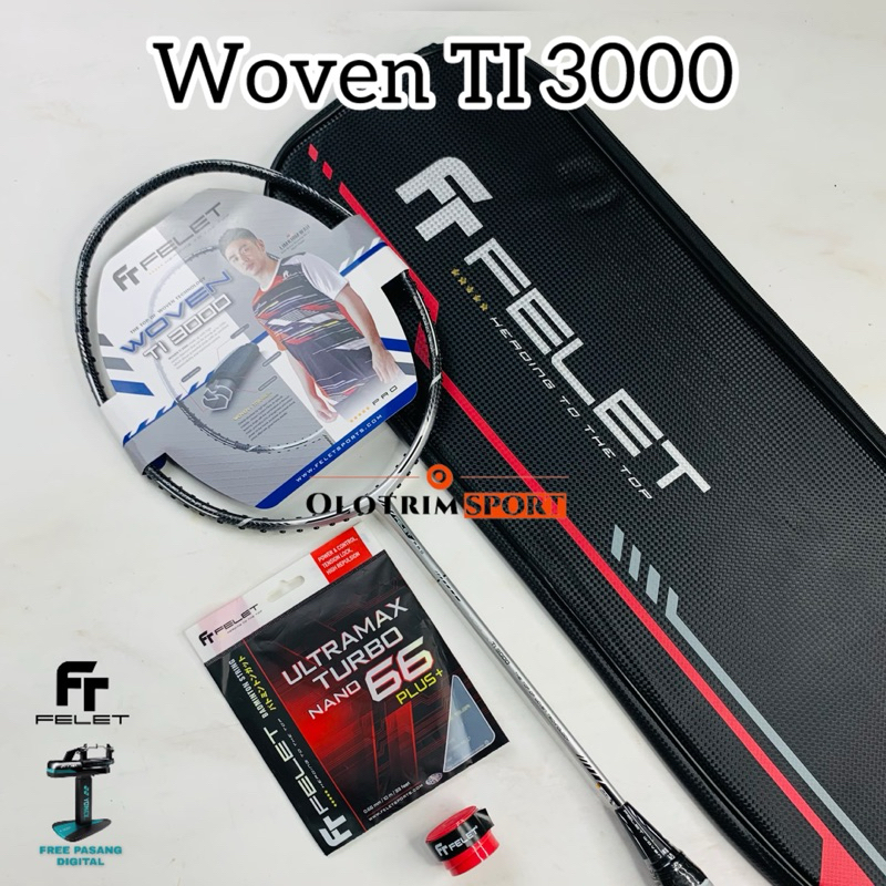 Jual Raket Badminton Felet Woven TI 3000 TI3000 ORIGINAL | Shopee Indonesia