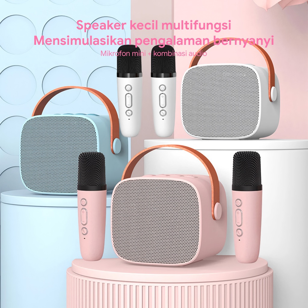 Jual Karaoke Mini Speaker Microphone Karaoke Premium Set Speaker ...