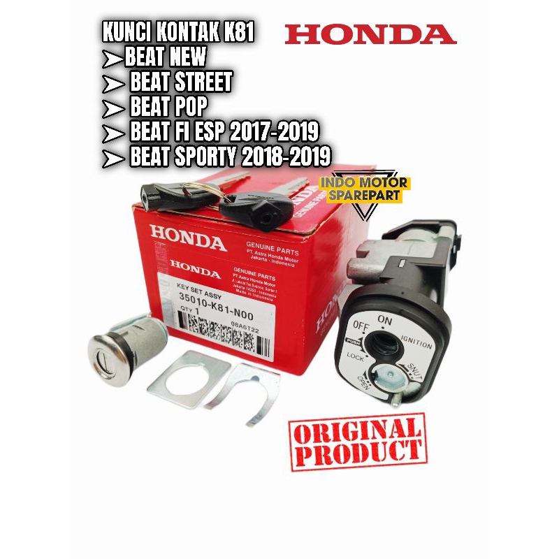 Jual KUNCI KONTAK SET K81 BEAT ESP,BEAT F1 NEW,BEAT STREET,BEAT POP ...