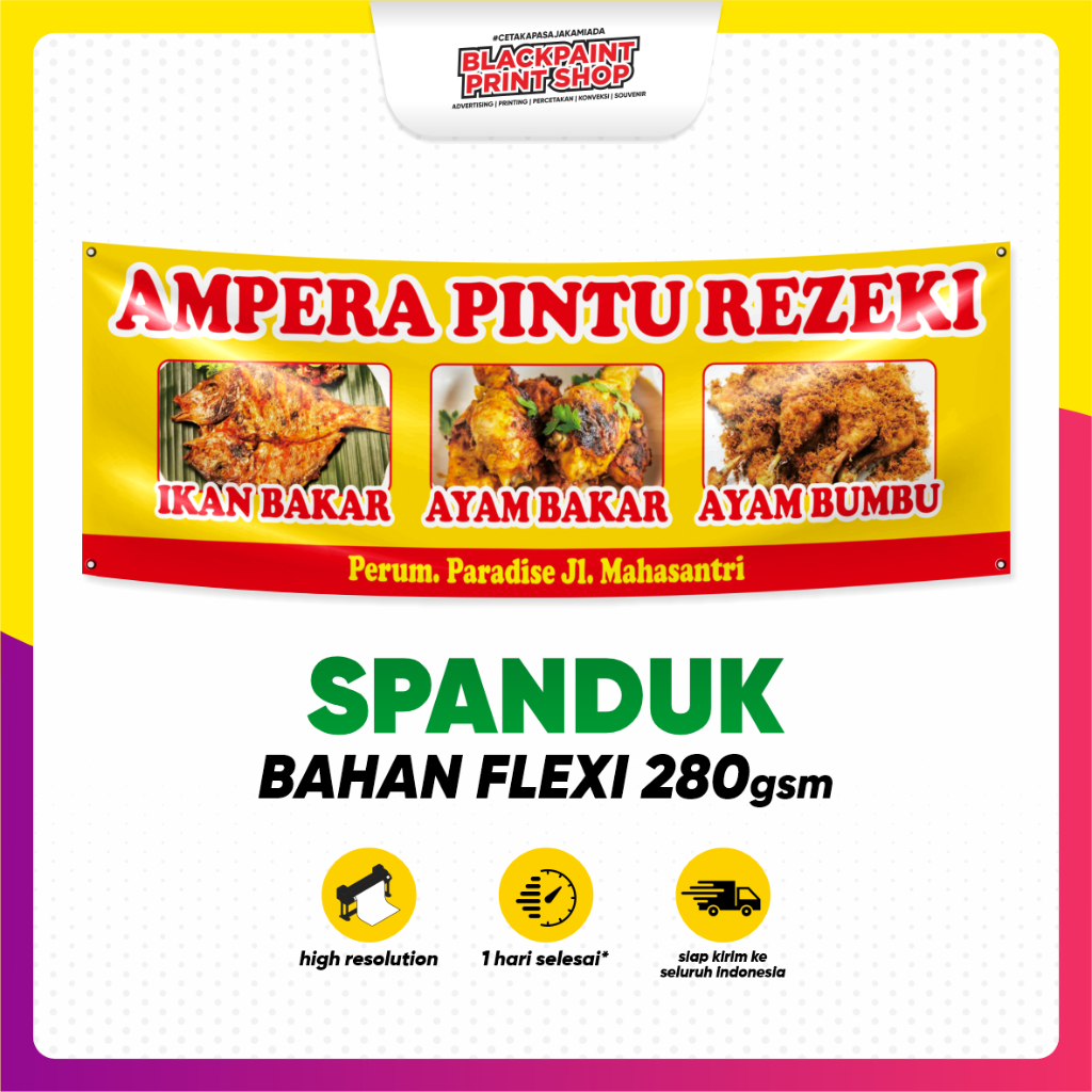 Jual [BP] (Free Design) Flexi 280gr Low - Cetak Banner/Spanduk/Backdrop ...