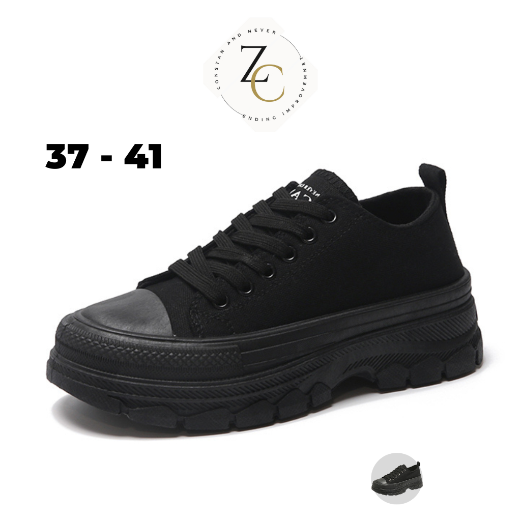 Jual Sepatu Kulit Sintetis Kasual Wanita Terkini Korean Fashion Sepatu ...