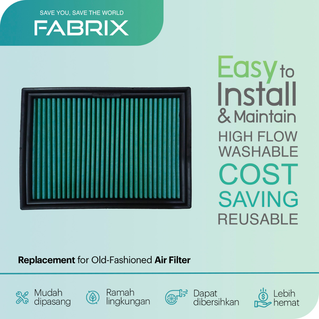 Jual Fabrix Filter Udara Toyota Innova Reborn Fortuner VRZ Hilux Revo ...