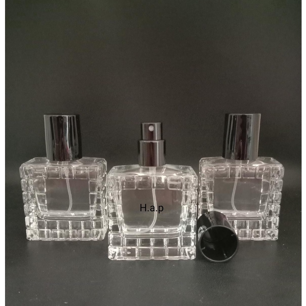 Jual Botol Parfum DratPutar Corak Kotak 3ml Tutup Hitam Lusinan j I7Z2 ...