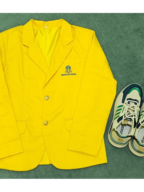 Jual ALMET UT JAS ALMAMATER UNIVERSITAS TERBUKA ORI KUNING ALMET KUNING ...