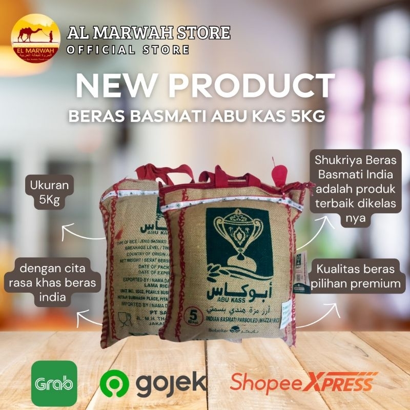 Jual beras basmati abu kass 5 kg asli segel dan 1 kg kemasan repack asli untuk nasi biryani nasi ...