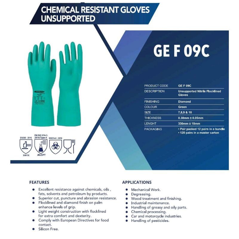 Jual Safety Glove Nitrile Rubber summitech | Shopee Indonesia