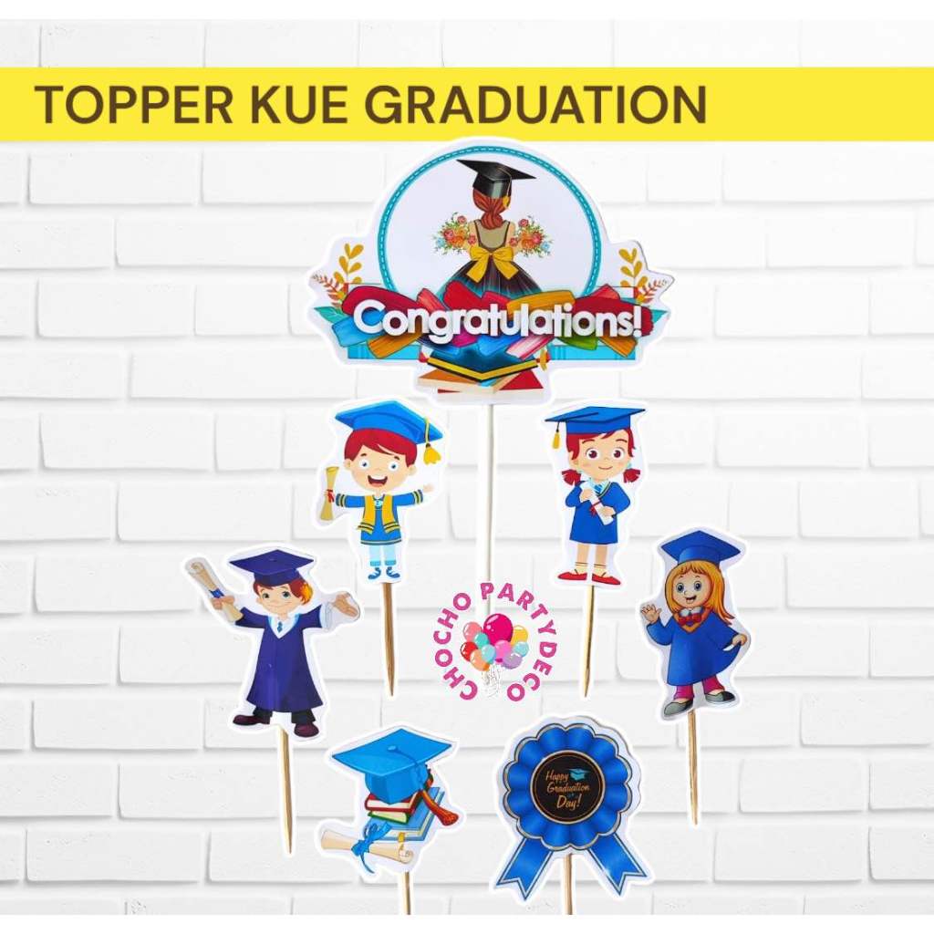 Jual Topper GRADUATION WISUDA / Topper Kue Wisuda Sarjana ...