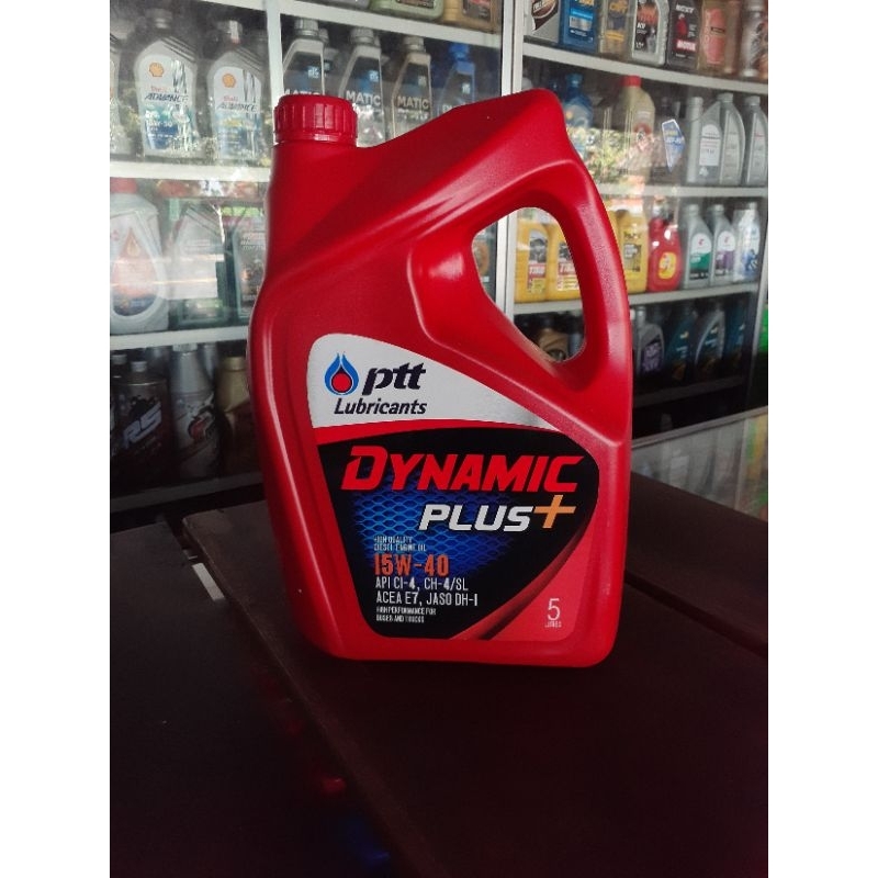 Jual PTT Dynamic Plus+ 15w40 Diesel Engine Oil Kemasan 5L Original ...