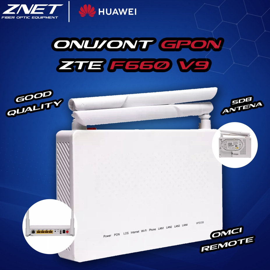 Jual zte f660 Gpon Ont sudah suport OMCI ZXHN F660 v9 support ZTE OLT Akses Poin RtRwnet Baru ...