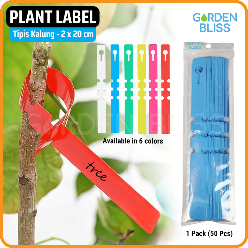 Jual 1 Pack 50 Pcs - Plant Label Name Tag - Label Penanda Tanaman, Model Collar Slip On - Tipis ...