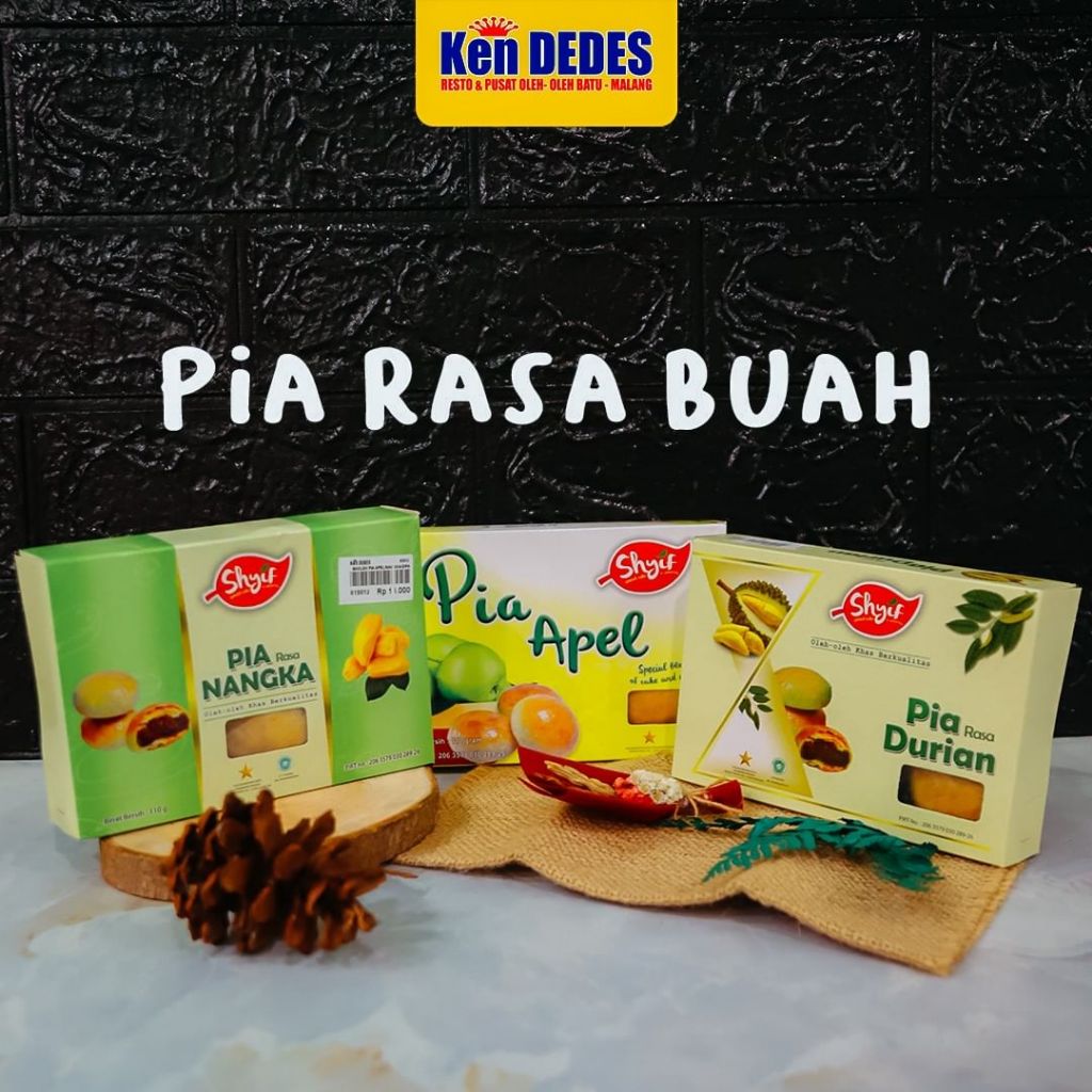 Jual PAI APEL Pia APEL NANGKA DURIAN SYIFF KHAS KOTA WISATA BATU / PIA ...