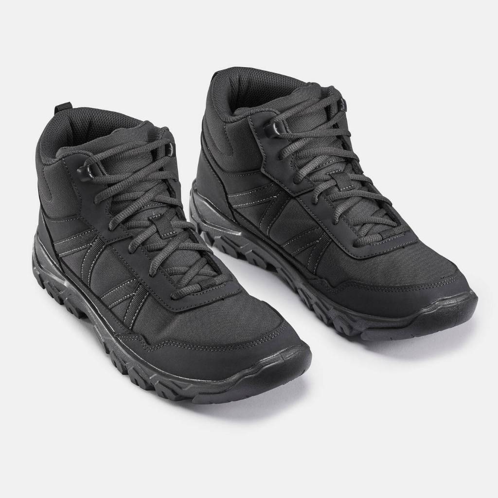 Jual Sepatu Bot Hiking Pria NH100 Mid Abu-abu | Shopee Indonesia
