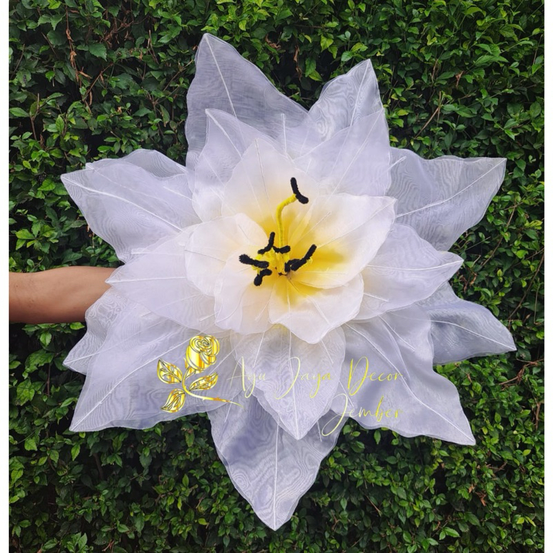 Jual Bunga Peony Giant Flower Bunga Hiasan Kain Organdi Model Bunga ...