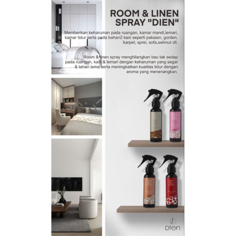 Jual Pengharum Ruangan Room & Linen Spray by Dien | Shopee Indonesia